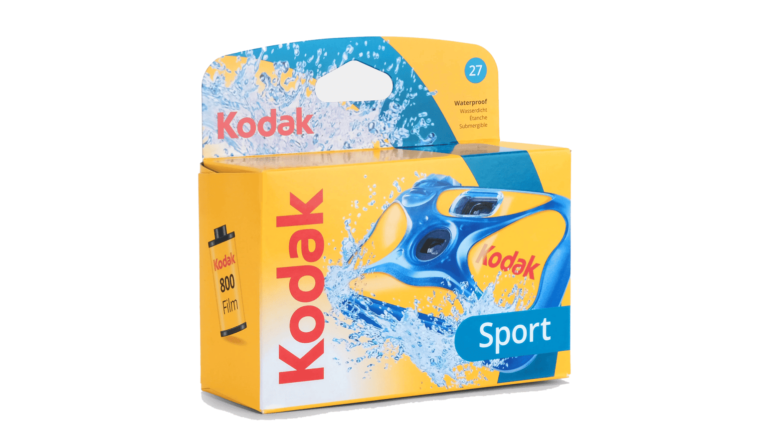 Kodak Underwater Sport Camera - 27 Exposures - 800 Speed - Expiration ...