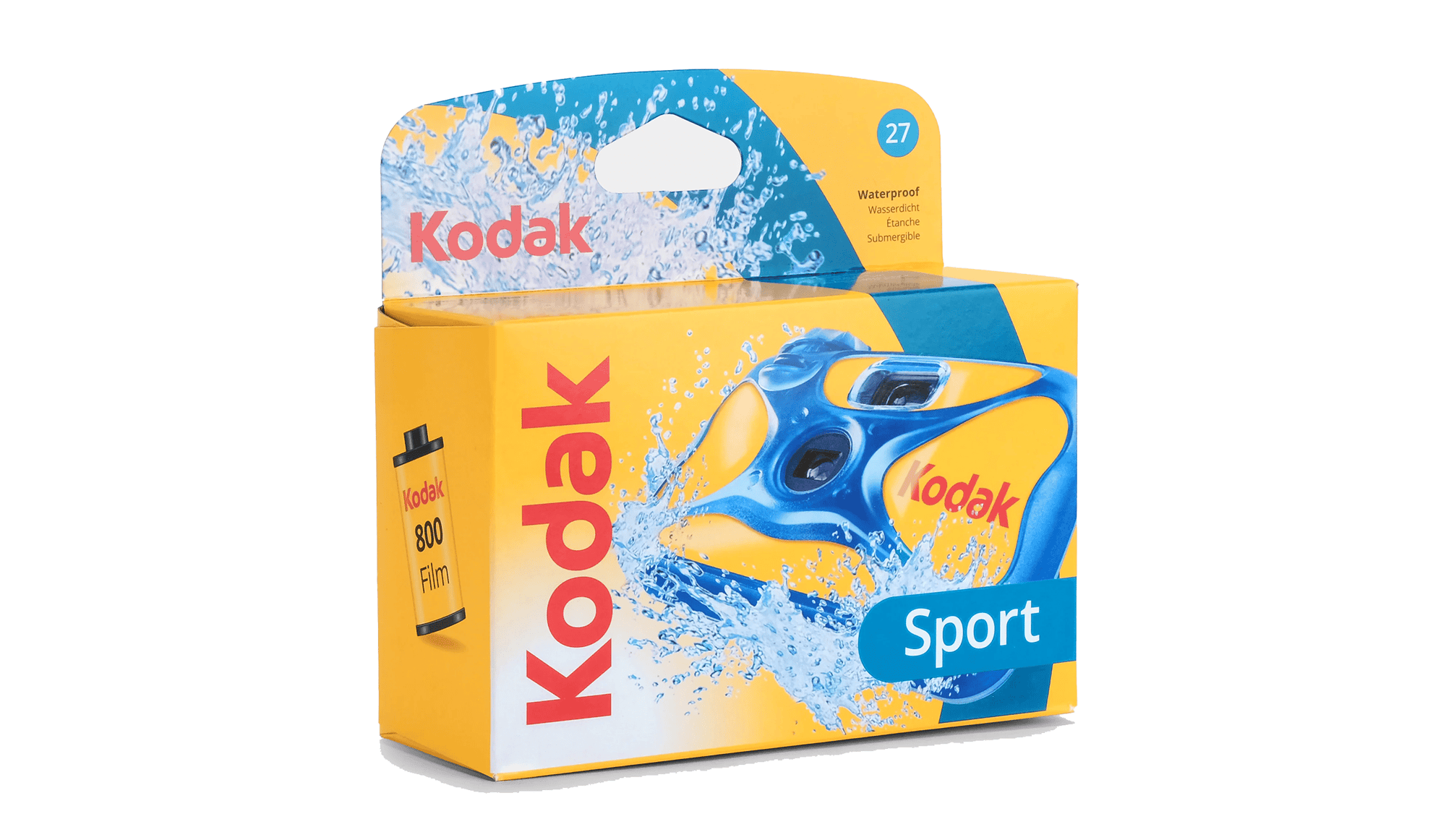 Kodak Underwater Sport Camera - 27 Exposures - 800 Speed - Expiration ...